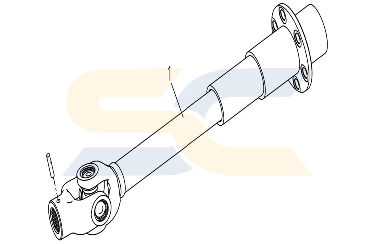 LH 400D Rear Drive Shaft
