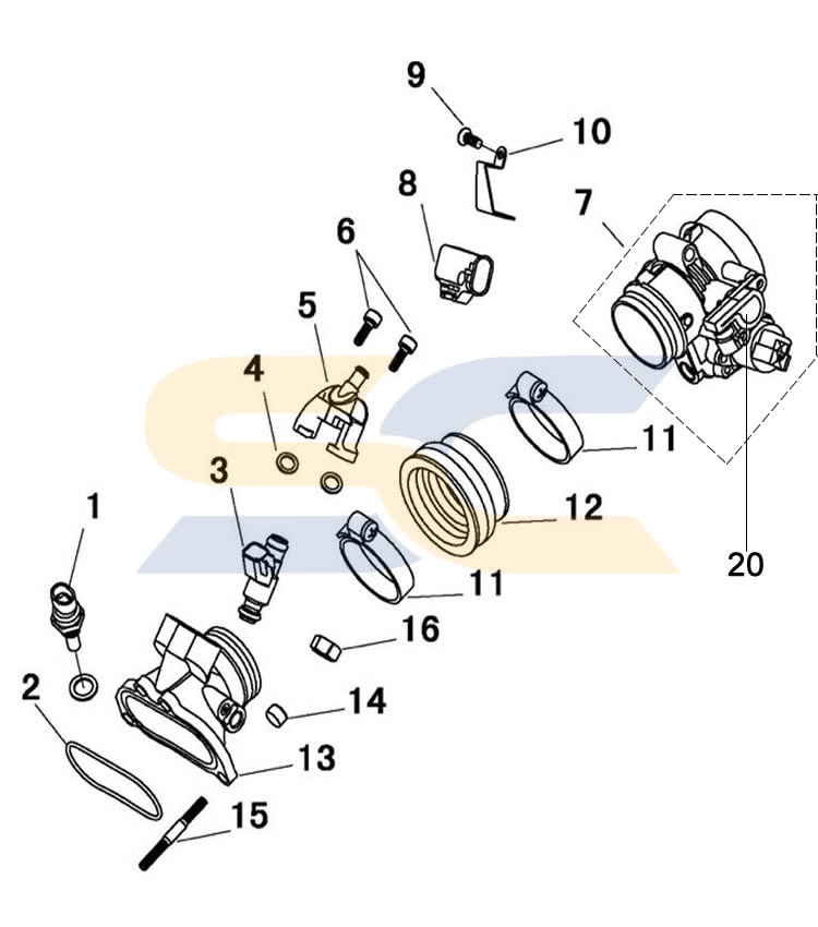 Bighorn 700 Intake-Throttle Body