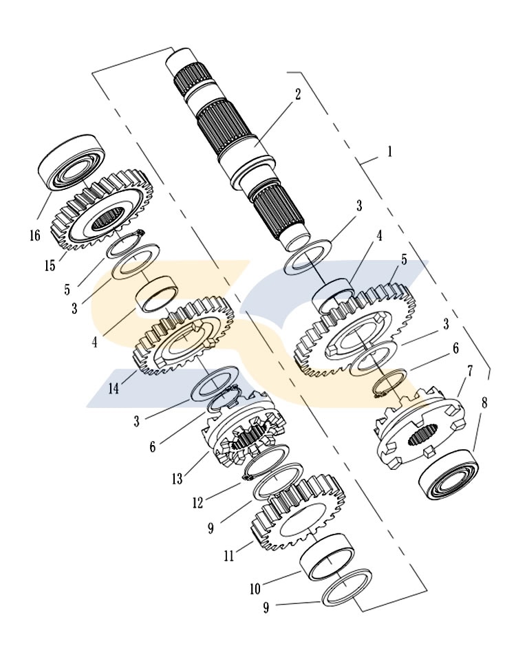 MIDDLE DRIVE GEAR