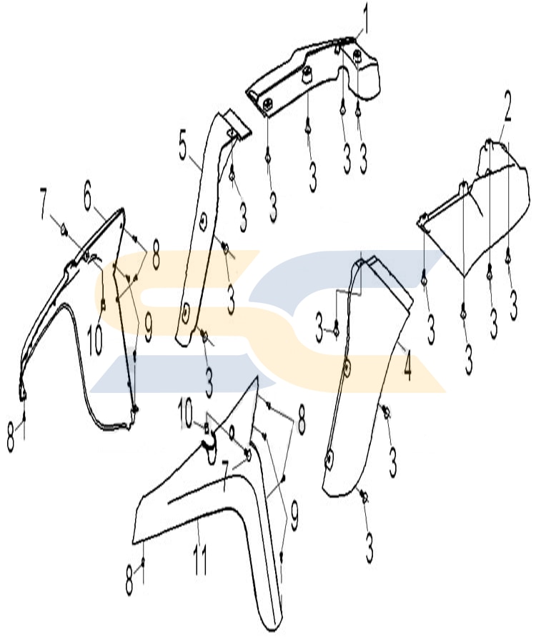 Bennche Cowboy EV60 Side Fender