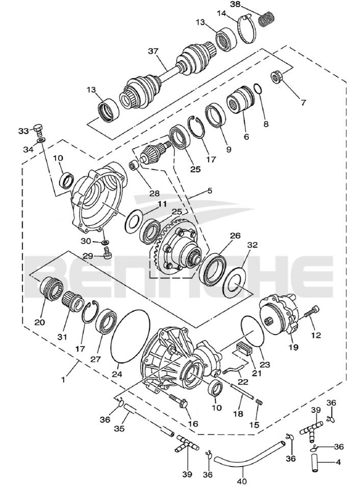 Gray Wolf 500 Front Differential