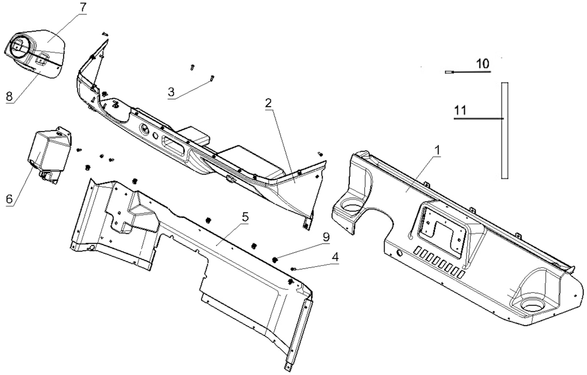 CABIN DASHBOARD TRIM