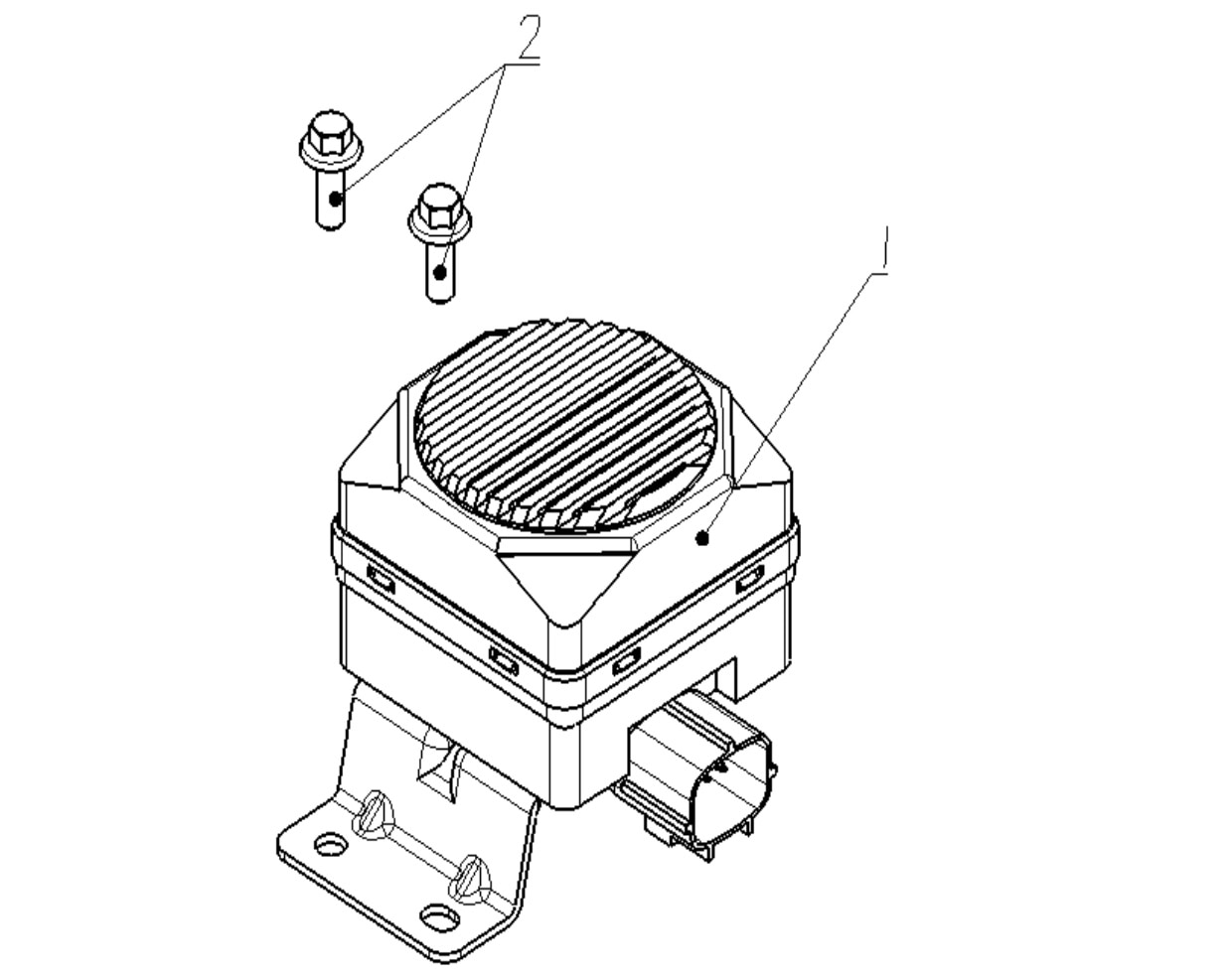 LOW SPEED ALARM DEVICE ASSEMBLY
