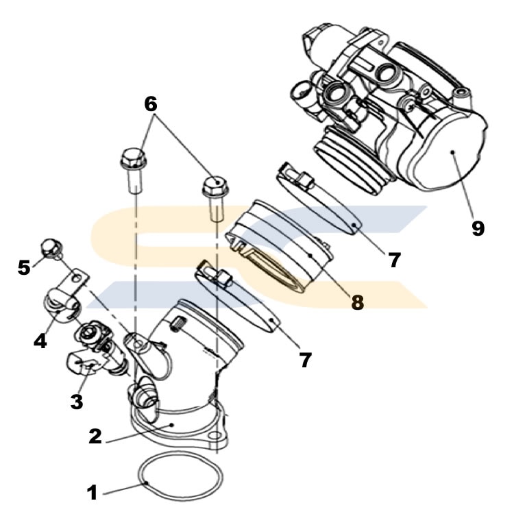 ATV Throttle Body, Massimo ATV MSA 550L Throttle Body - SCAutosports