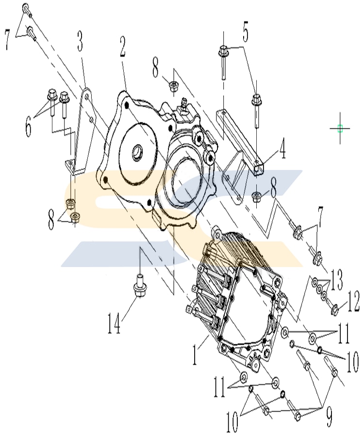 Cowboy EV60 Motor Mounting