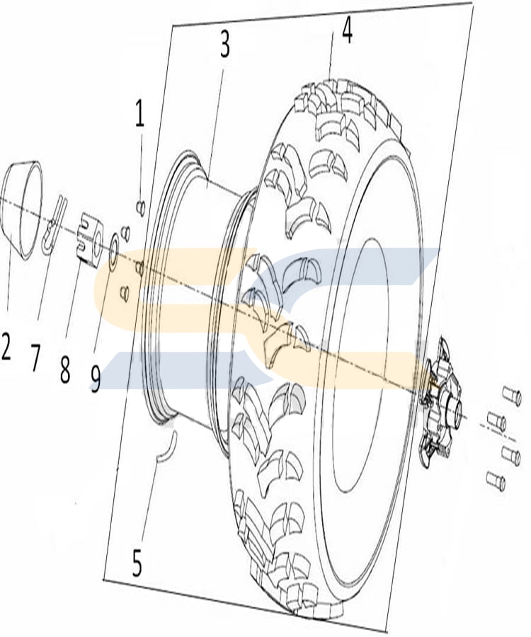 Cowboy 200 Rear Wheel