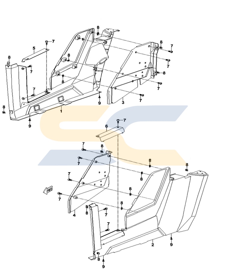 Militia 1000 Side Cover Parts