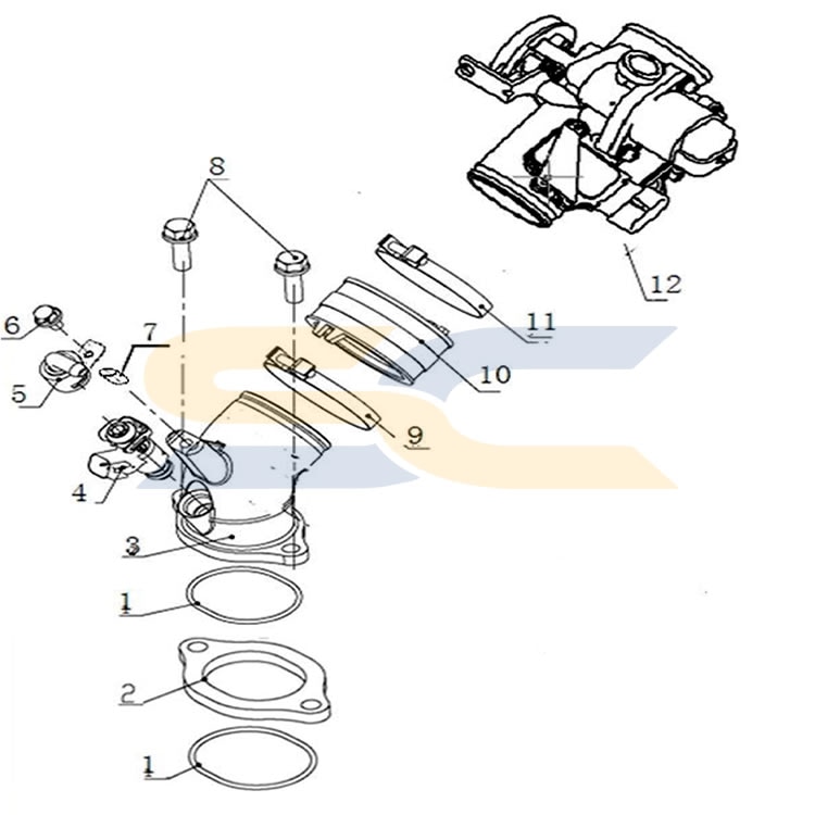 T-Boss 410 Throttle Body